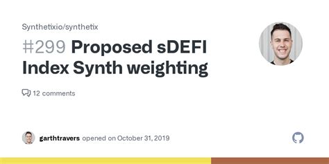 proposed sdefi index synth weighting · issue 299 · synthetixio