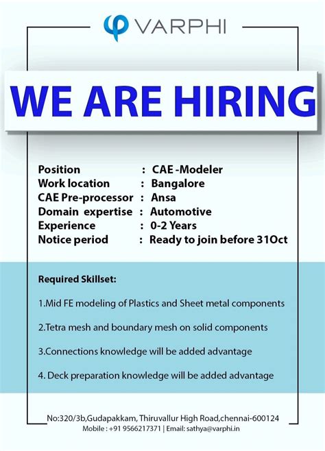 Hiring Caemodeler Ansa Engineering Innovation Joinourteam
