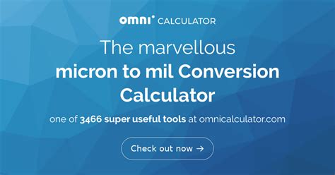 Micron To Mil Conversion