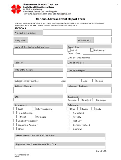 Fillable Online Form V Adverse Event Reporting Fax Email Print Pdffiller