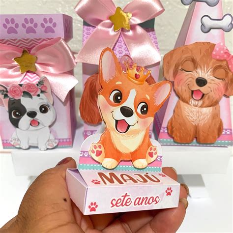 Kit 40 Lembrancinhas Festa Infantil Cachorrinhas Elo7