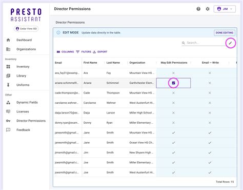 Manage User Permissions
