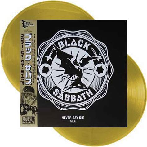 Black Sabbath Never Say Die Tour Dlp Gold Tpl Records