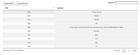 Clear Datatable On Button Click