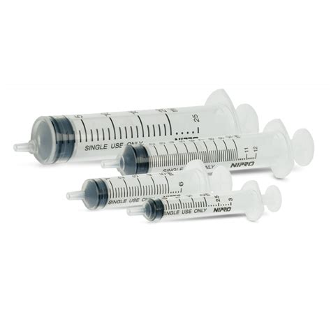 Syringe Luer Slip 3 Part 20ml Box Of 50 Care Shop
