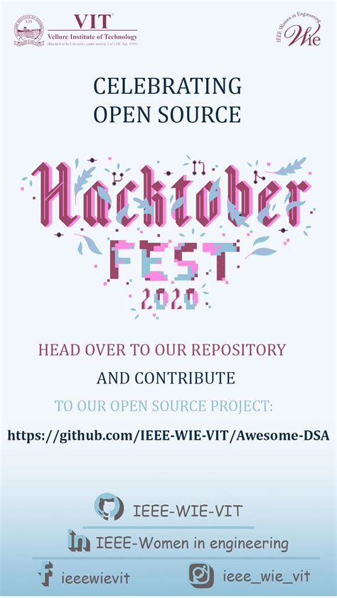 Ieee Women In Engineering Vit On Linkedin Hacktober Hacktoberfest Hacktoberfest2020