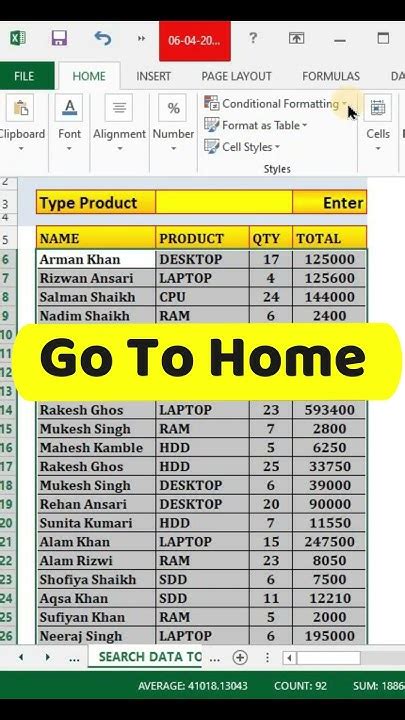 Create Search Box In Excelshorts Youtube Shorts Ytshorts Viral
