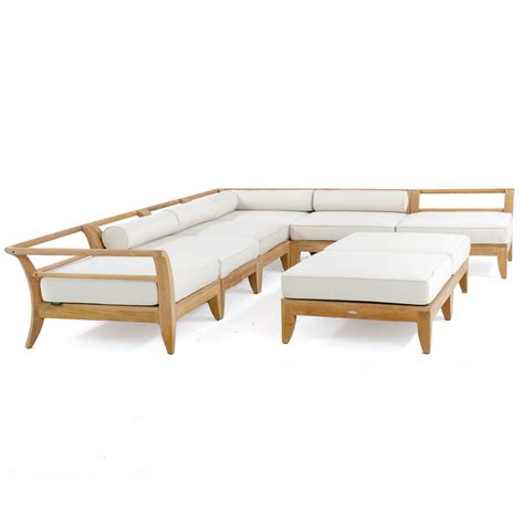 Aman Dais 8 Pc Daybed Westminster Teak Deep Seating Patio Furniture