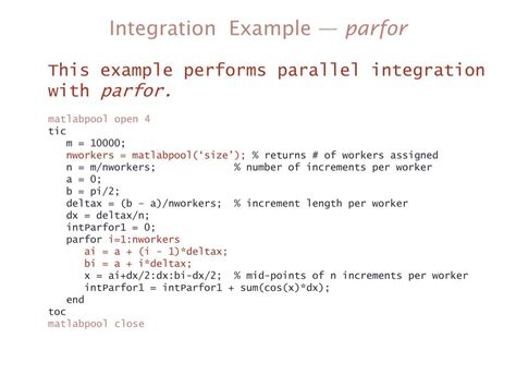 Ppt Introduction To Matlab Parallel Computing Toolbox Powerpoint Presentation Id