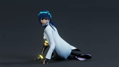 Anime Girl Rigged 3d Model Turbosquid 2127315