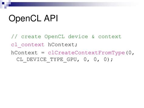 PPT OpenCL PowerPoint Presentation Free Download ID 871895