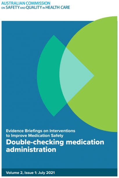 Evidence Briefings On Interventions To Improve Medication Safety