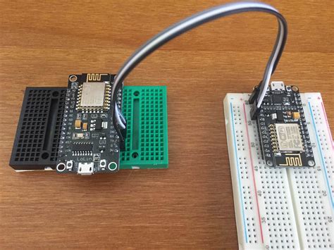 Fritzing Project Serial Conection Between NodeMCUs