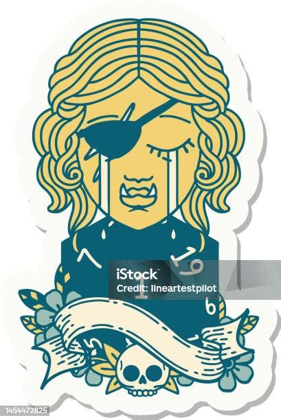 우는 오크 불량 캐릭터 얼굴의 스티커와 자연스러운 D20 롤 굴리기에 대한 스톡 벡터 아트 및 기타 이미지 굴리기 눈 신체