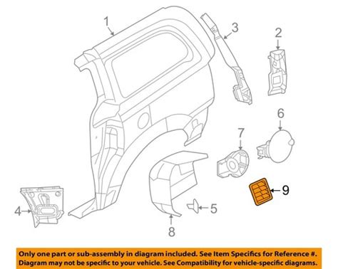 Chrysler Oem 08 22 300 Quarter Panel Quarter Panel Components Vent