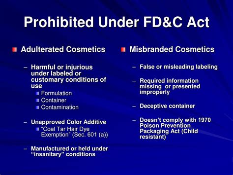 Ppt Cosmetics Fda Regulatory Programs And Perspectives Powerpoint