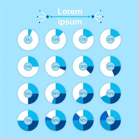 그래프 설정 금융 다이어그램 Infographic 프리미엄 벡터