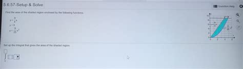Solved Setup Solve Question Help Find The Area Of Chegg Com