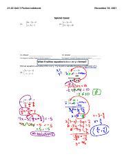 Unit Day Systems Of Equations And Quadratics Graphing Pdf Unit Packet