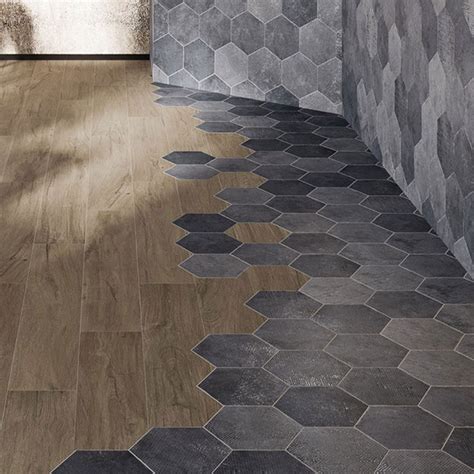 Fiori Lava Decor Hexagonal Porcelain Tile 23x27cm Matt Deluxe