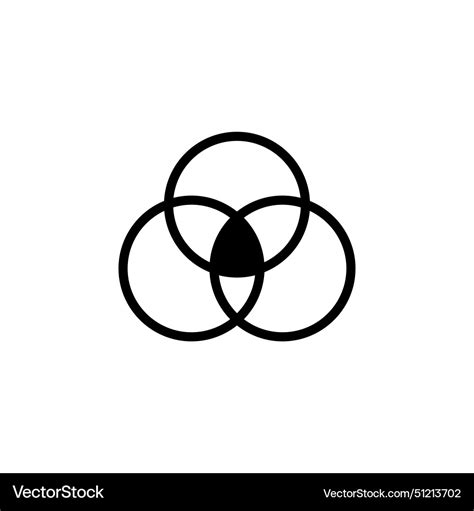 Rgb Cmyk Colors Filled Flat Icon Royalty Free Vector Image