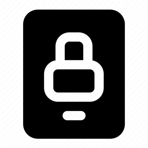 Smartphone Password Security Icon Download On Iconfinder