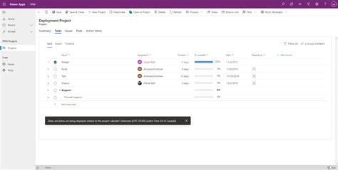 The Task Tab Is Not Showing In Microsoft Project For The Web Integent