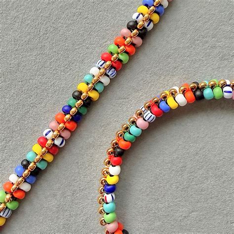 Flat Herringbone Stitch Beaded Bracelet Tutorial The Bead Mix