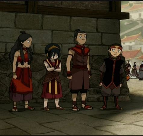 Avatar Aang Katara Sokka And Toph Beifong In Disguise Avatar Cosplay Nations Clothes Fire