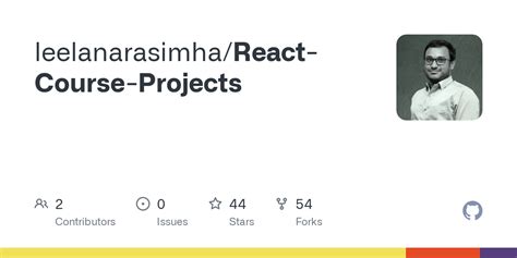 Github Leelanarasimha React Course Projects