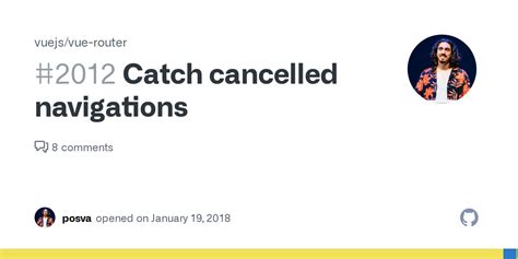 Catch Cancelled Navigations · Issue 2012 · Vuejsvue Router · Github