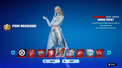 Emma Frost Fortnite Coloring Page