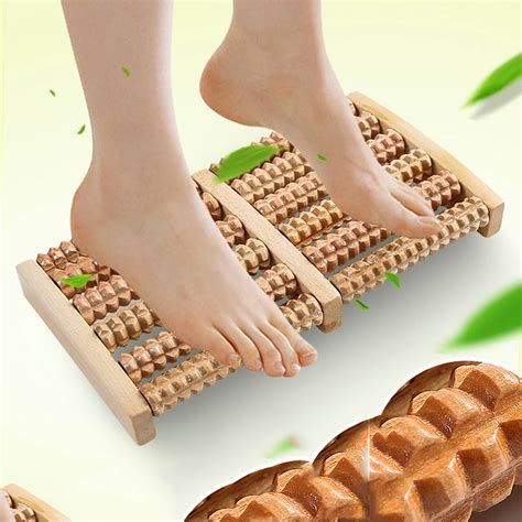 Wooden Foot Massage Roller For Plantar Fasciitis And Muscle Tension
