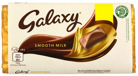 Michelles Specialities. Galaxy Smooth Milk Chocolate Bar 100g ...
