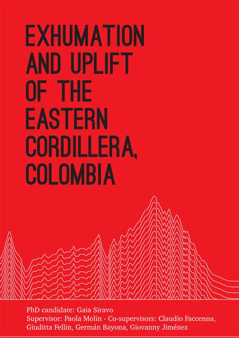 Pdf Exhumation And Uplift Of The Eastern Cordillera Colombia Phd Thesis Siravo