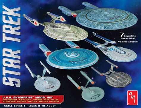 The Trek Collective New Starships Enterprise Model Kit Set