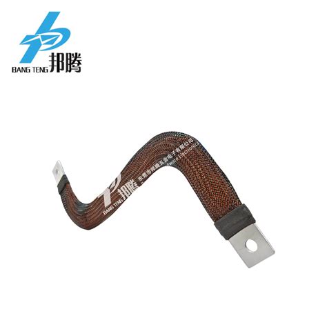For Battery Copper Busbar Connector Copper Flexible Laminated Insulated Busbar With Weaving Mesh