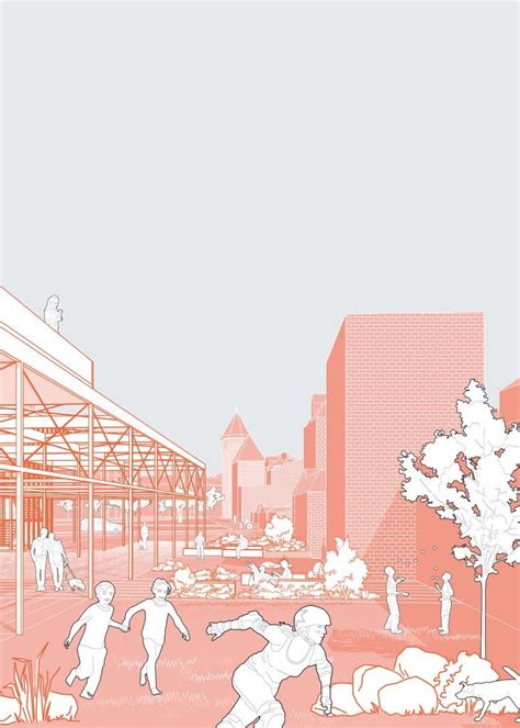 Koozarch Architecture Concept Diagram Architecture Illustration Architecture Drawing