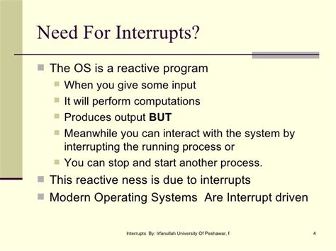 interrupts