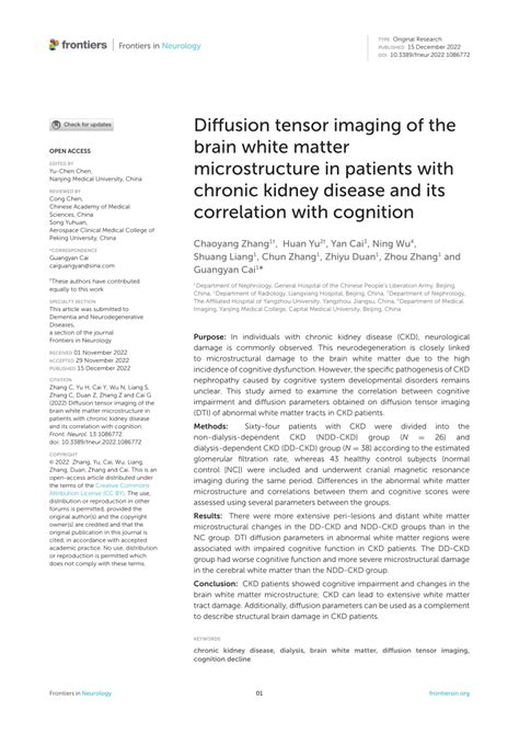 pdf diffusion tensor imaging of the brain white matter microstructure