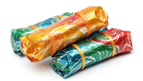 Premium Ai Image Candies In Wrapper Isolated On White Background