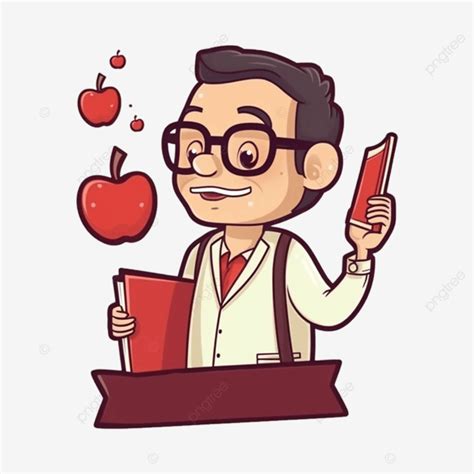 Teachers Day Red Apple Cartoon Happy Teachers Day Apple Teachers Day