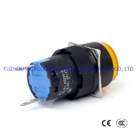 16mm Round Push Button Switch Indicator Light For Panel Power Symbol Switch And Electric LED