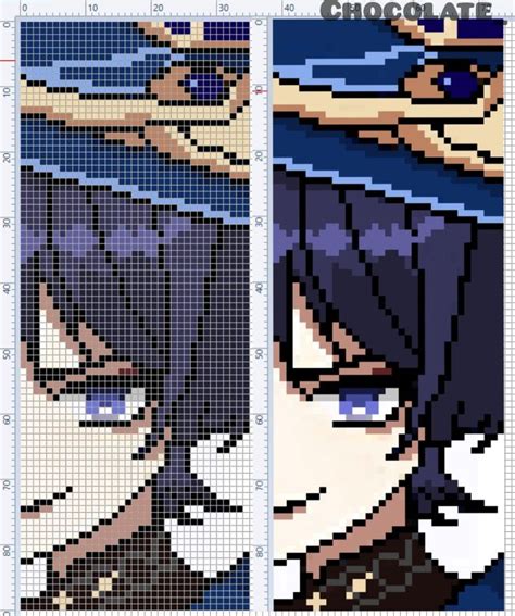 Схемы для вышивки крестиком Скарамучча Рисунки крестов Схемы вышивки крестиком Вышитые