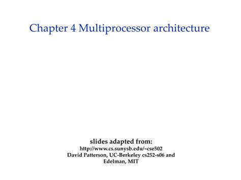 PPT Chapter 4 Multiprocessor Architecture PowerPoint Presentation Free Download ID 4392919