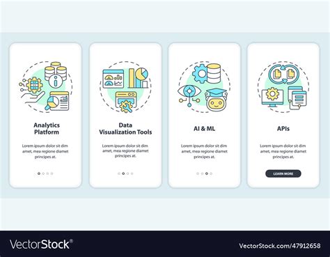 2d Multicolor Data Democratization Concept Vector Image