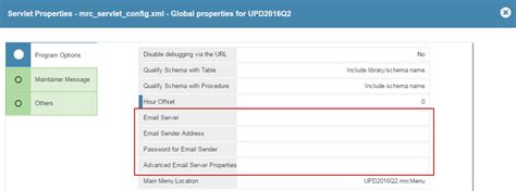 Configuring Email Functionality