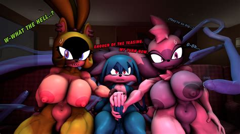 Rule 34 1boy 2girls 3d Angry Big Breasts Breasts Female Handjob