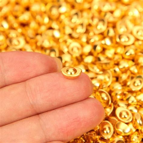 現貨🔥一錠發財小元寶1cm 實心合金🔥沙金小元寶 金沙小元寶 納福開運招財迎新年 一桶金擺飾 露天市集 全台最大的網路購物市集