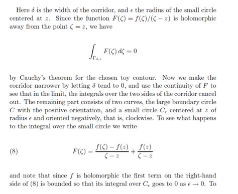 Complex Analysis Doubts Regarding Proof Of Cauchy Integral Formula